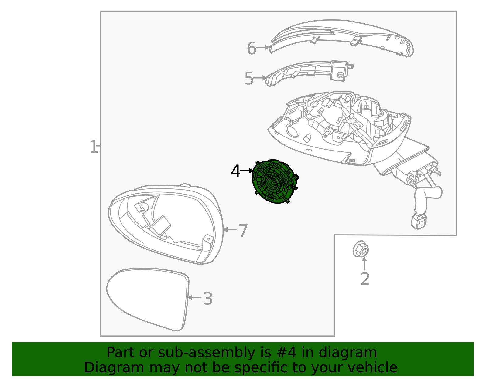 2021-2025 Kia Door Mirror Drive Motor 87612-F2000 | OEM Parts Online