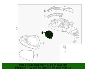2021-2025 Kia Door Mirror Drive Motor 87612-F2000 | OEM Parts Online