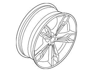 Genuine BMW 36-11-8-747-236 | 20" Style 846M Y-Spoke Jet Black Matte ...