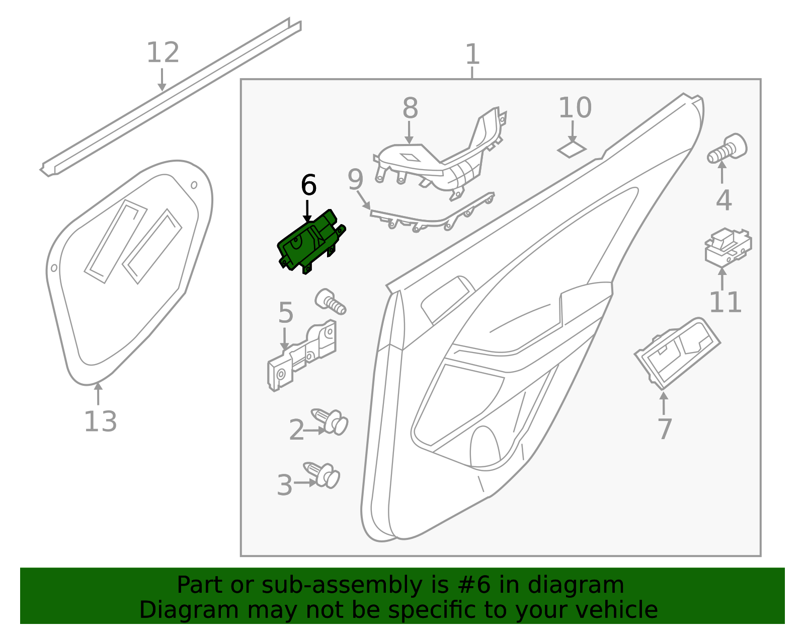 2014-2016 Kia Optima Handle, Inside 83620-2T510 | QuirkParts