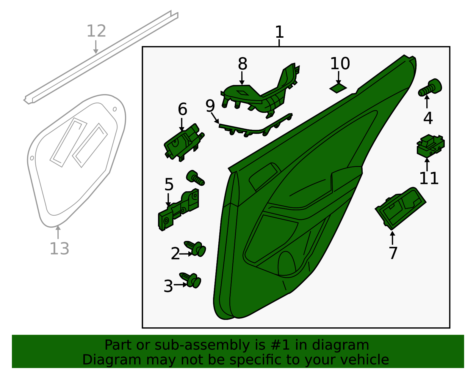 83301-4U060VA - Door Interior Trim Panel 2011-2013 Kia Optima | Kia ...