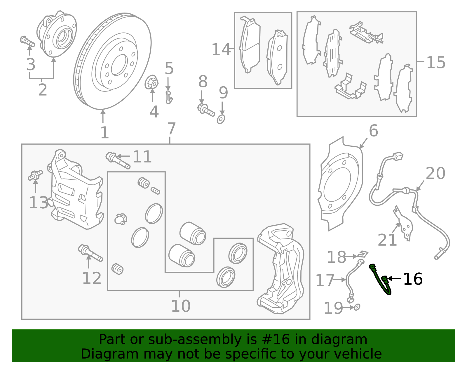46211-5NA1C - Brake Hose 2019-2020 Infiniti QX50 | Top Infiniti Parts