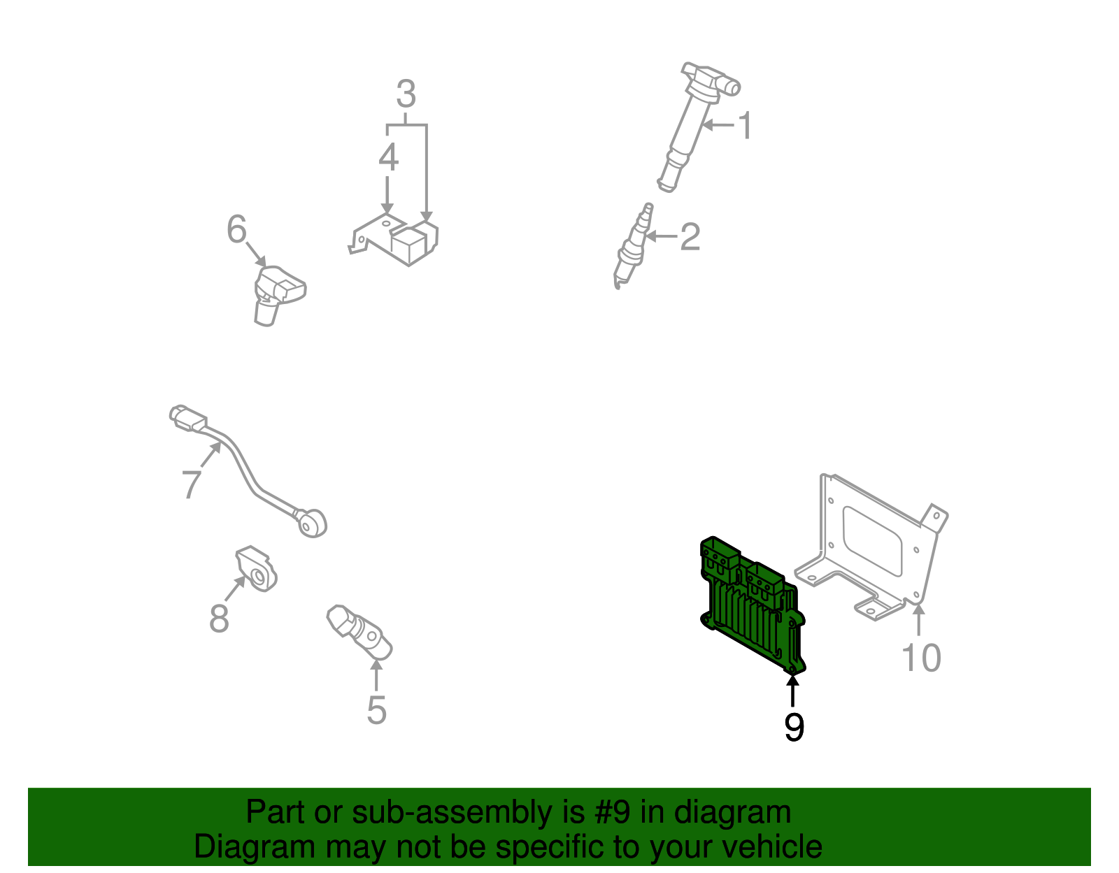 39106-3C711 - Ecm 2009 Kia Borrego | Kia.Parts Store