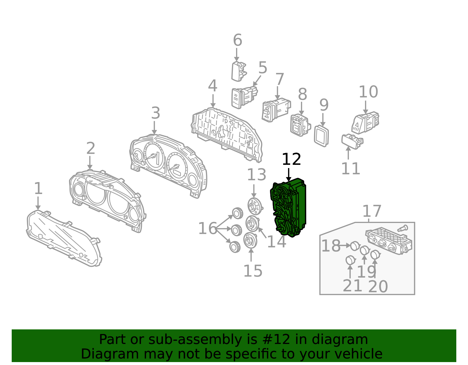 79500-S5D-A01 - 2001-2002 Honda Civic - Control Assembly Heater | Honda ...