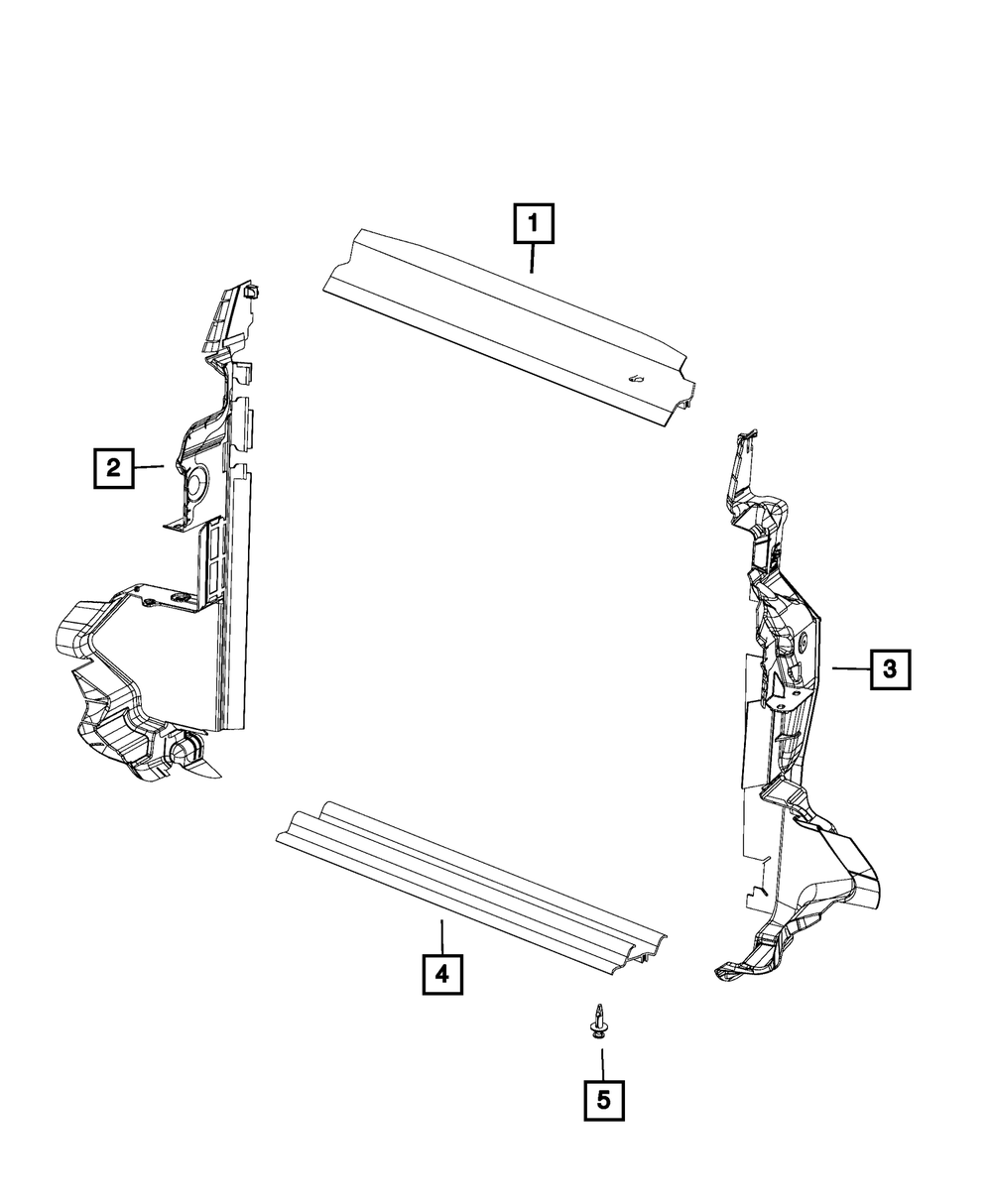 68239908AD - Radiator Shield, Right 2017-2020 Chrysler Pacifica | The ...