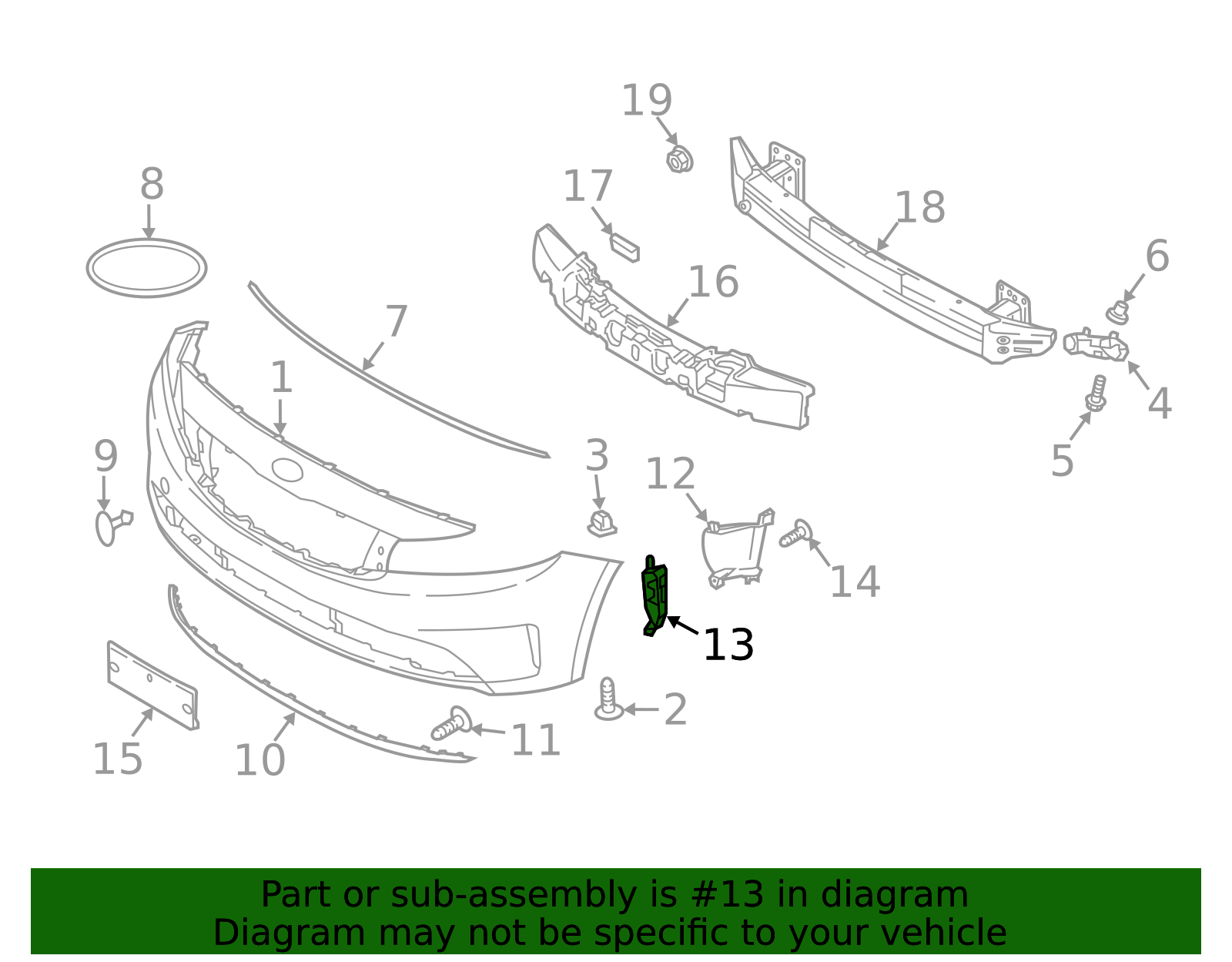 86567-A7800 - Air Duct Bezel 2017-2018 Kia Forte5 | Kia.Parts Store