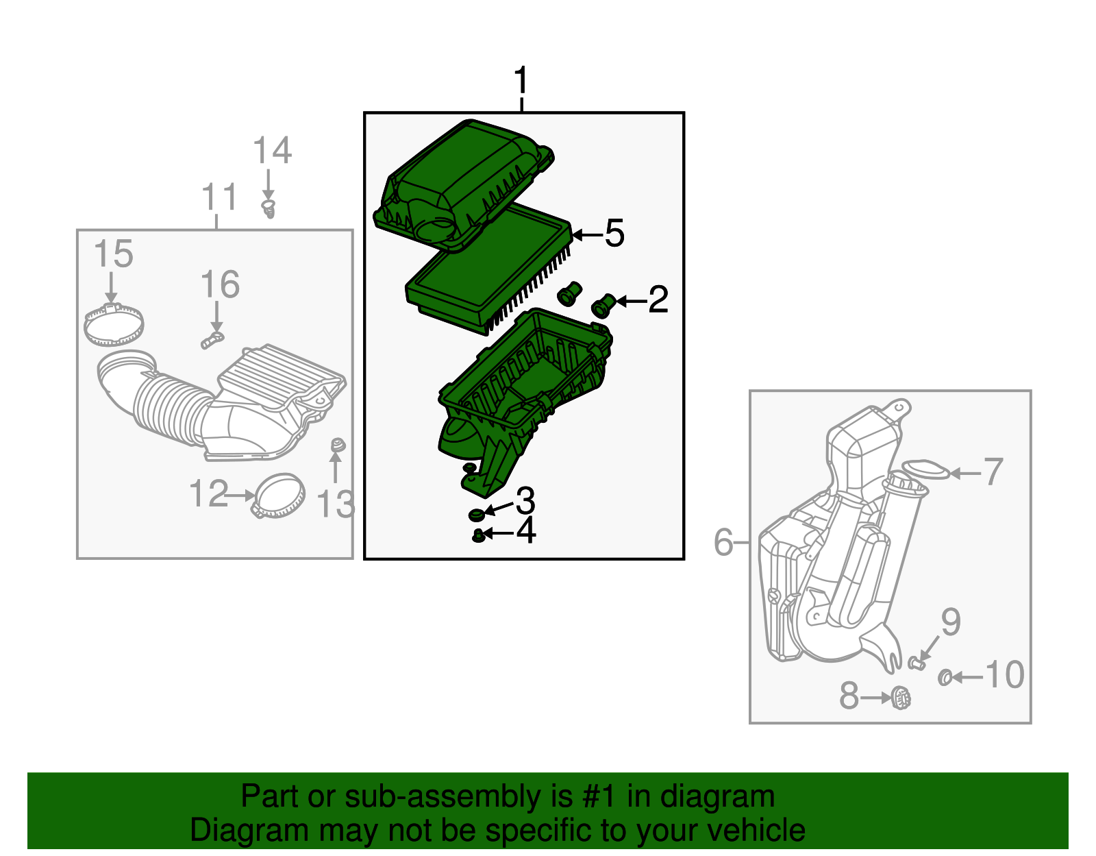 15261753 - Air Cleaner Assembly 2007 Saturn Ion | GMPartsNow