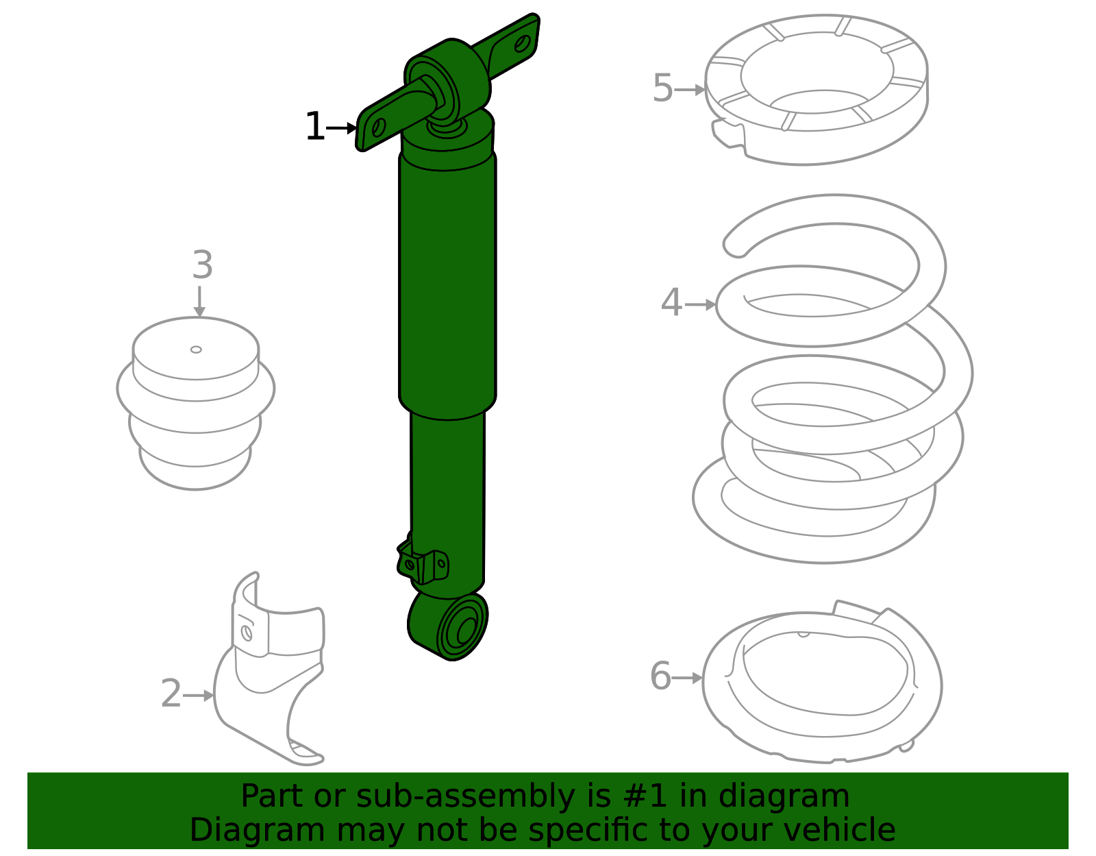 2022-2025 Kia Carnival Shock Absorber 55307-R0450 | QuirkParts
