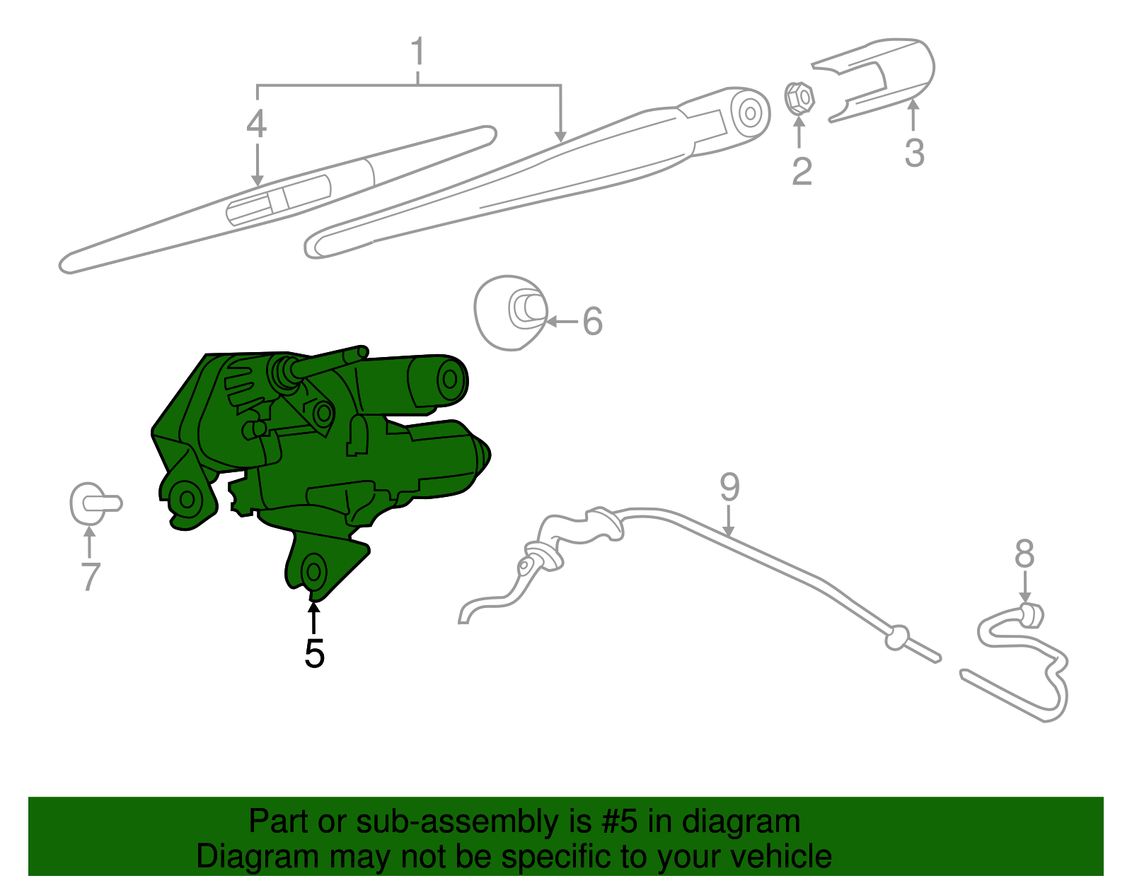 2013-2017 Nissan LEAF Wiper Motor 28710-3NF0A | Scott Evans Nissan Parts