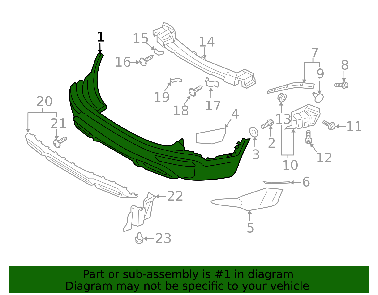 86610-S9010 - Bumper Cover 2020-2022 Kia Telluride | Kia.Parts Store