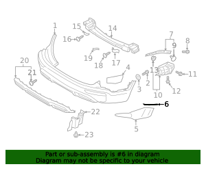 86625-S9000 - Bumper Cover Bracket 2020-2025 Kia Telluride | Kia.Parts ...