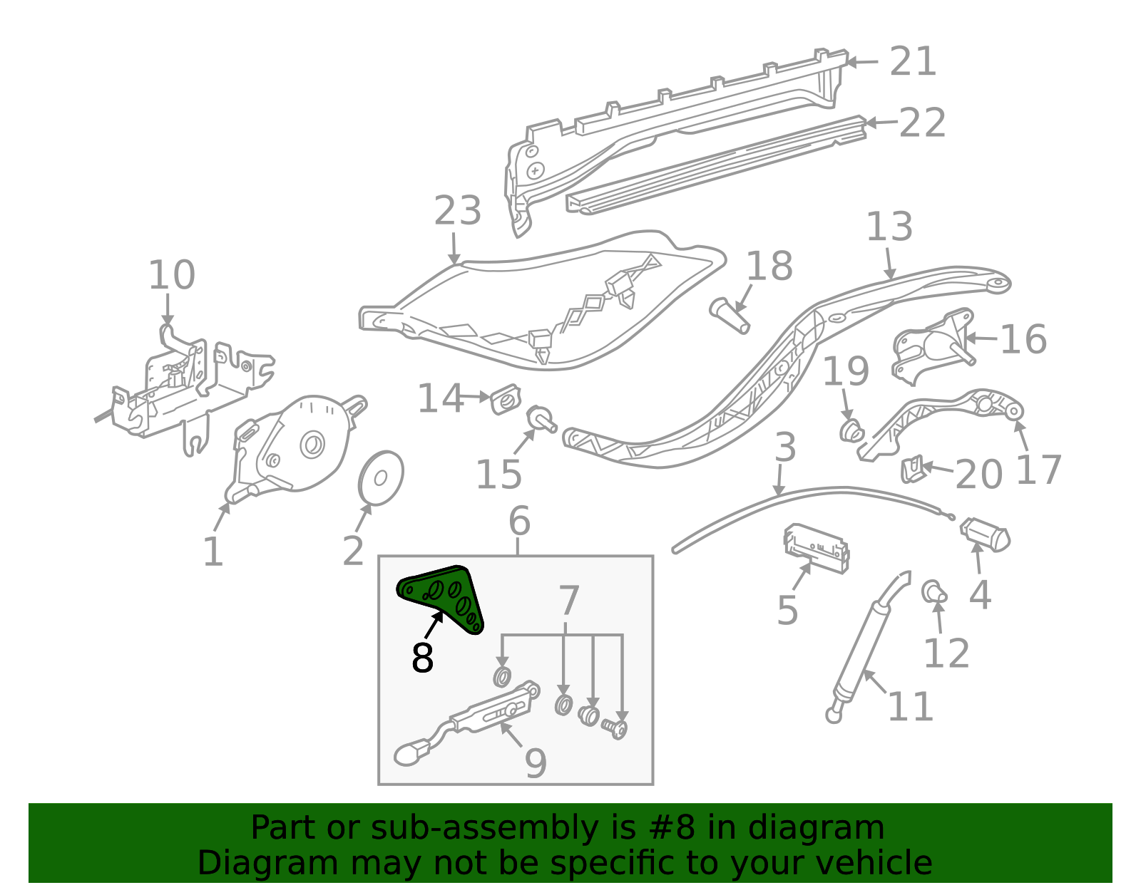 2005-2012 Porsche Boxster Lever Assembly 987-561-278-05 | Parts
