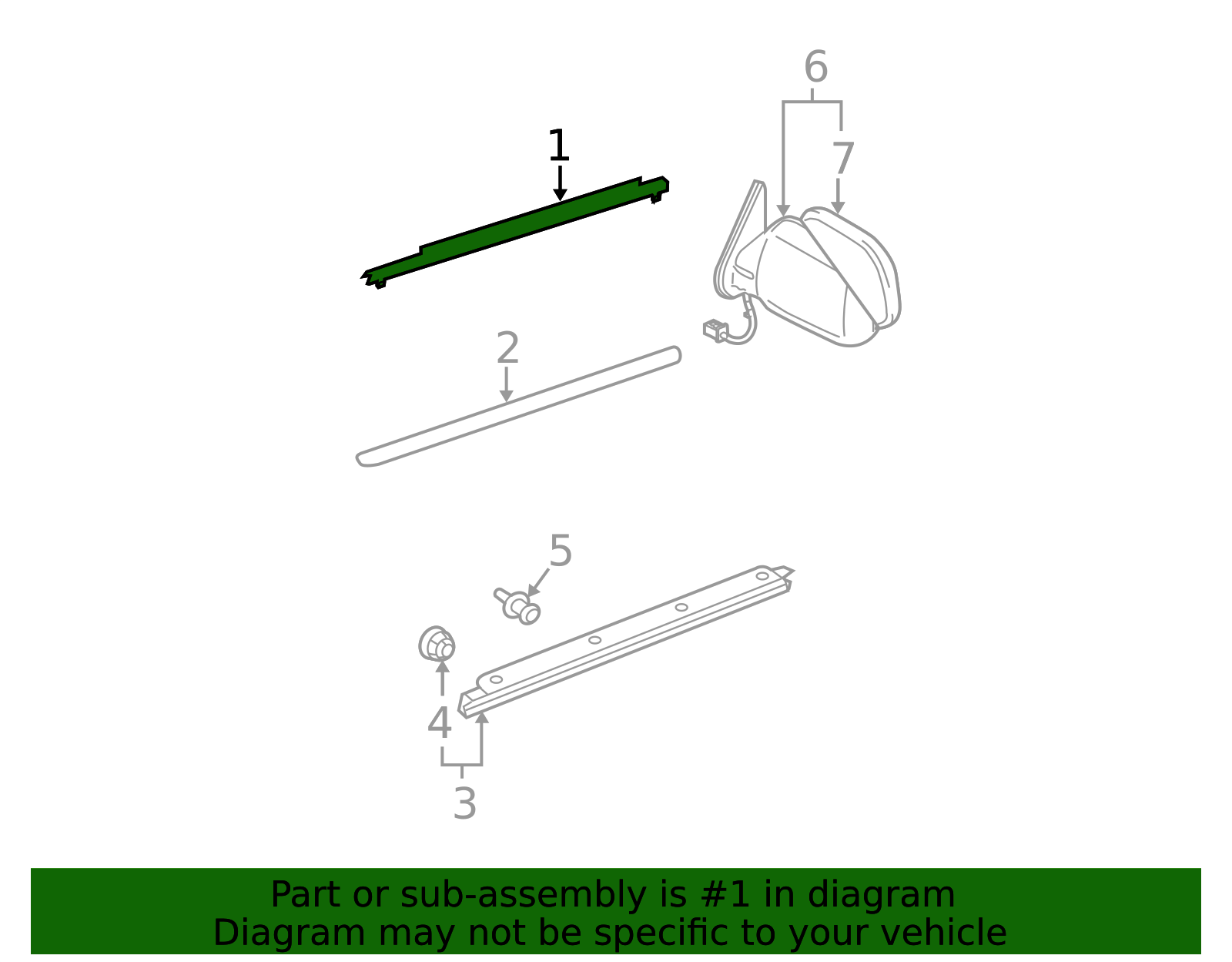 75720-AC010 - 2000-2004 Toyota Avalon - Belt Weather-Strip | Discount ...