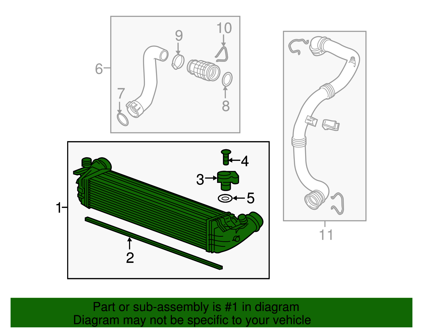 2016-2019 Chevrolet Cruze Charge Air Cooler 39116550 GM | GMPartsDirect.com