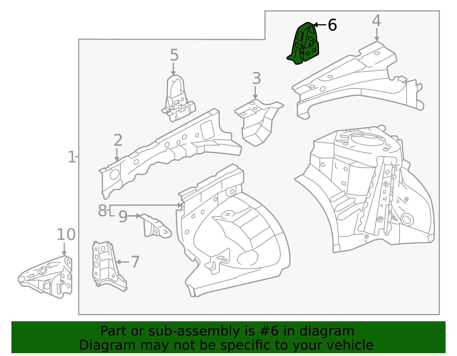 53708-75020 - Rear Bracket 2016-2020 Toyota Mirai | Norm Reeves Toyota ...