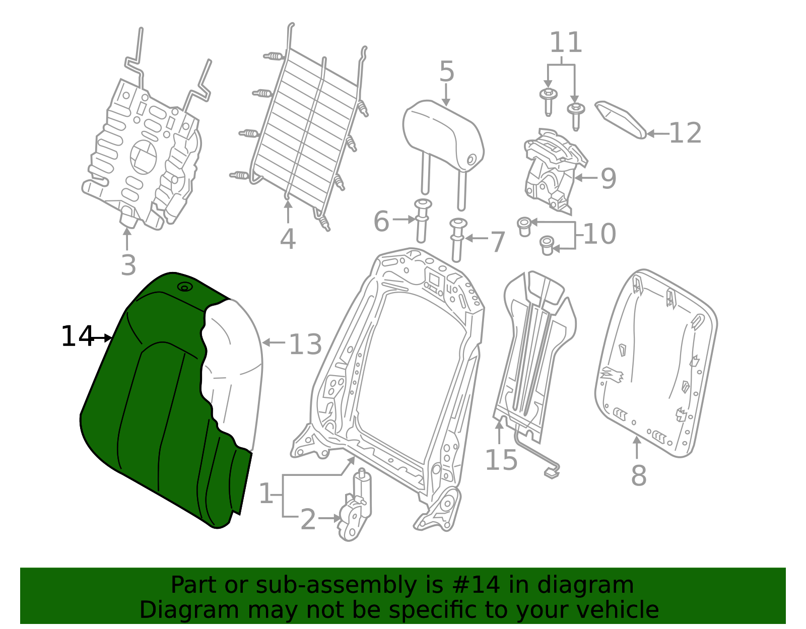 2019-2025 Audi Seat Back Cover 4K0-881-806-AC-RNX | Audi USA Parts