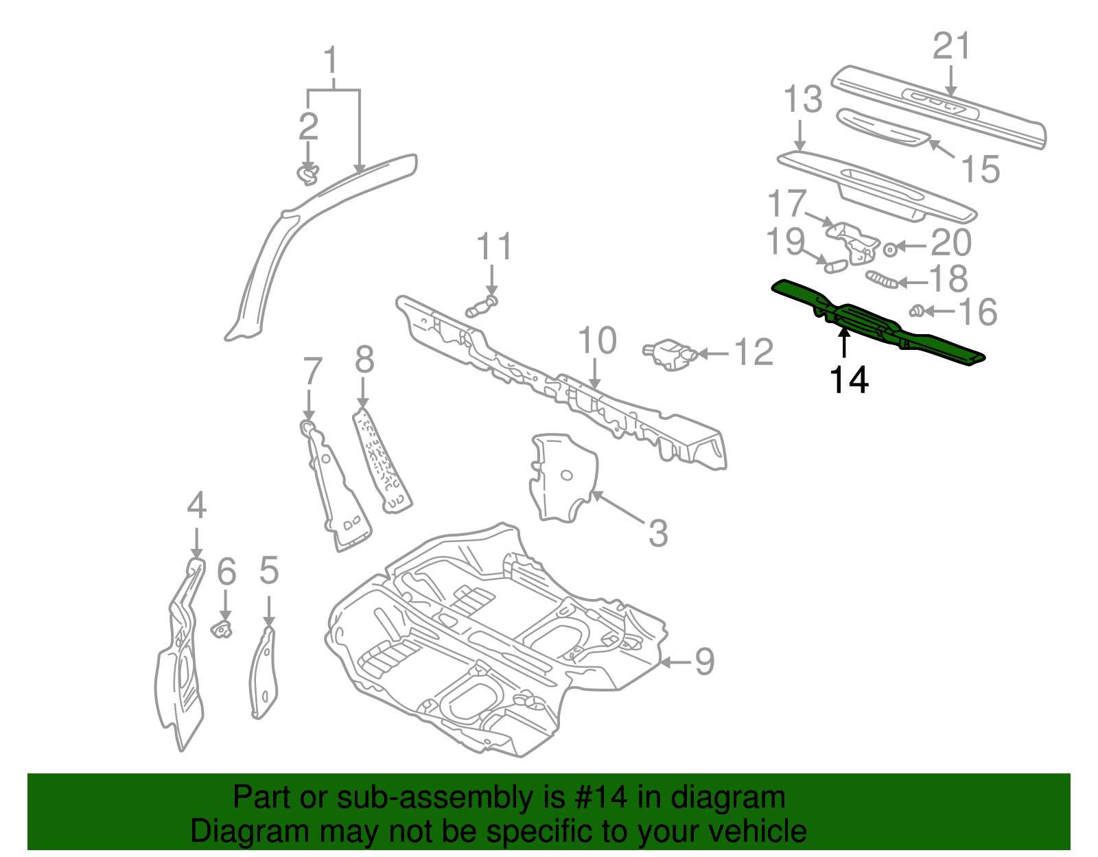 2001-2005 Porsche 911 Sill Trim 996-551-119-05-A03 | OEM Parts Online