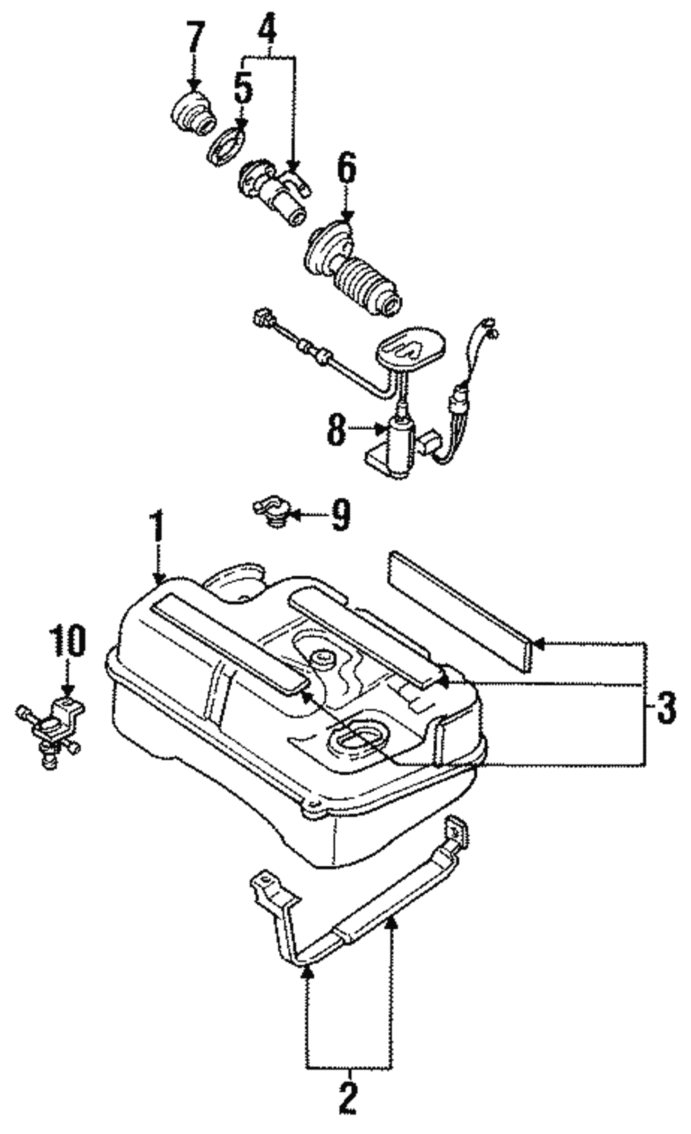 1986-1988 Mazda RX-7 Fuel Tank fb0142110d | TascaParts.com
