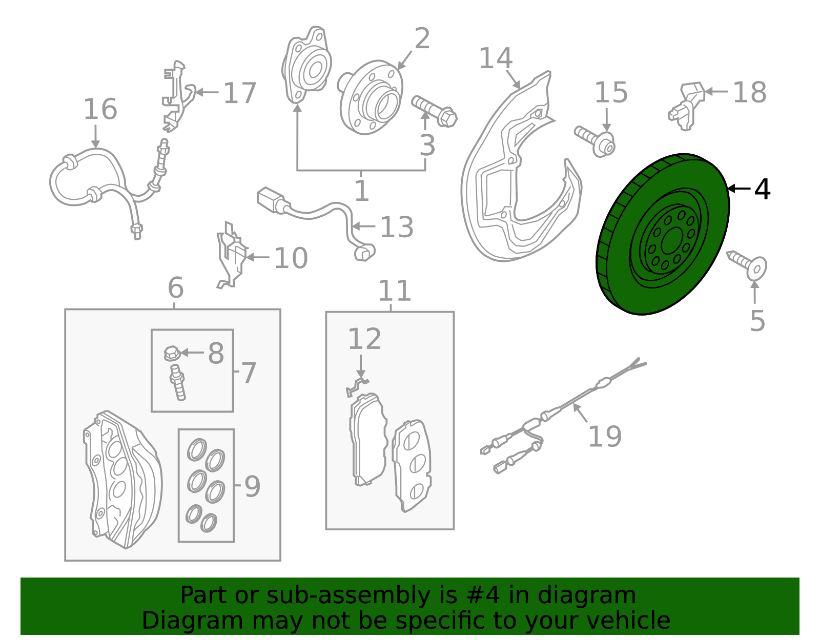 4M0-615-301-AP - Rotor 2019-2025 Audi | Audi OEM Parts Guy