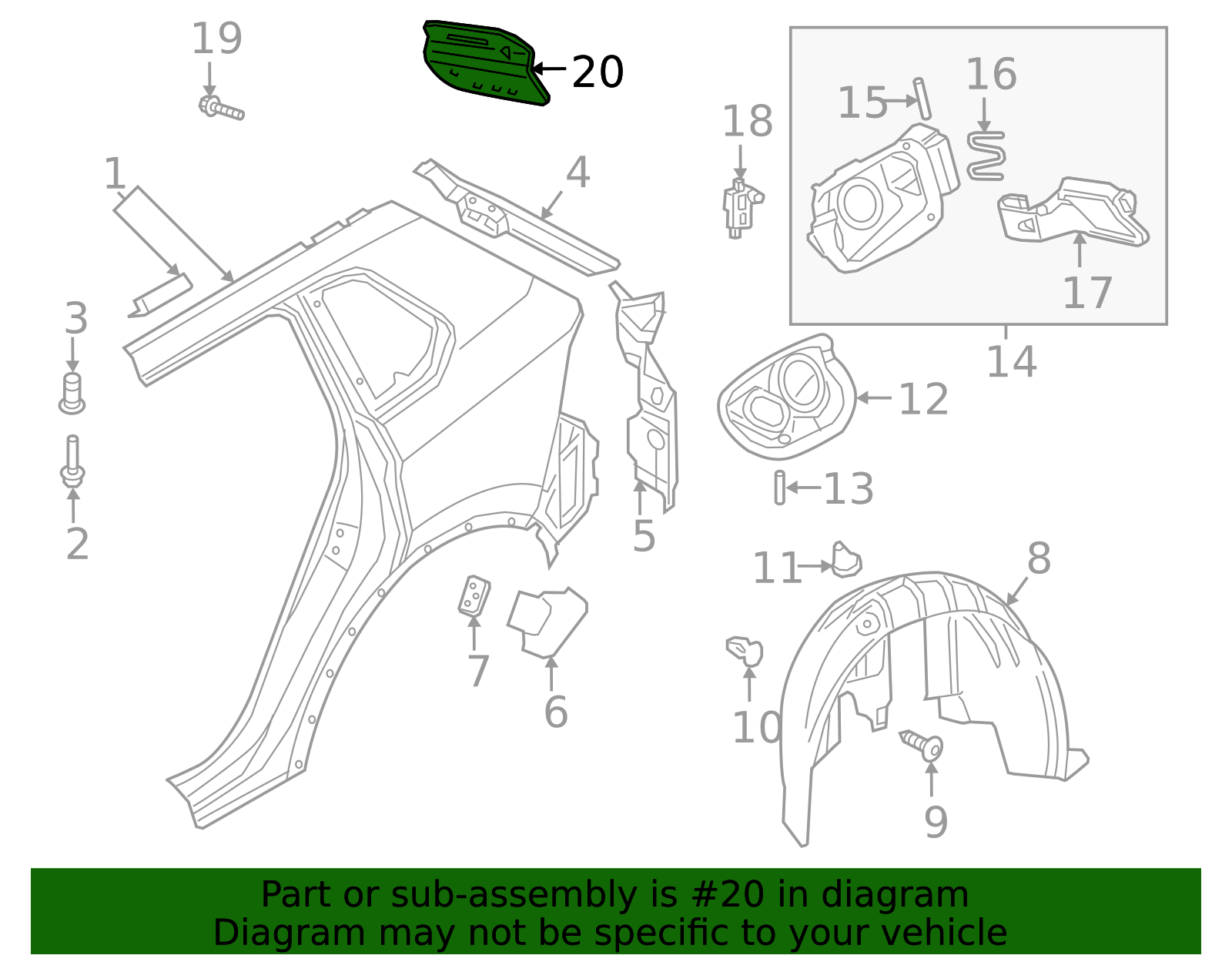 2018-2024 Volkswagen Tiguan Fuel Filler Door 5NN-809-909-A | OEM Parts ...