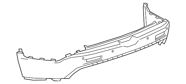 2017-2023 GMC Acadia Rear Lower Bumper Cover 84261221 GM ...