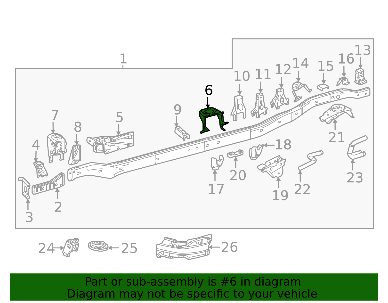 2022-2025 Toyota Tundra 2022-2024 Toyota Tundra - Cab Mount Bracket ...