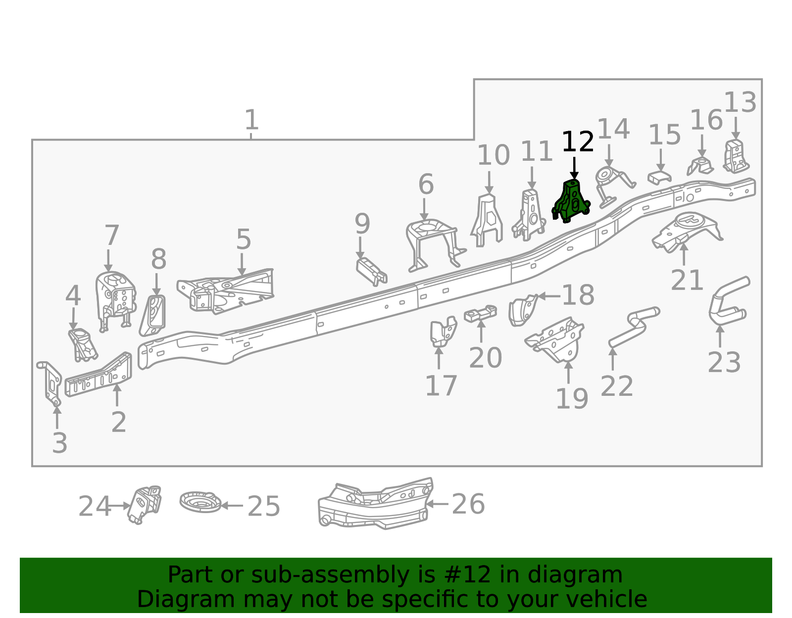 2022-2025 Toyota Tundra Mount Bracket 51075-0C010 | Toyota Parts Center