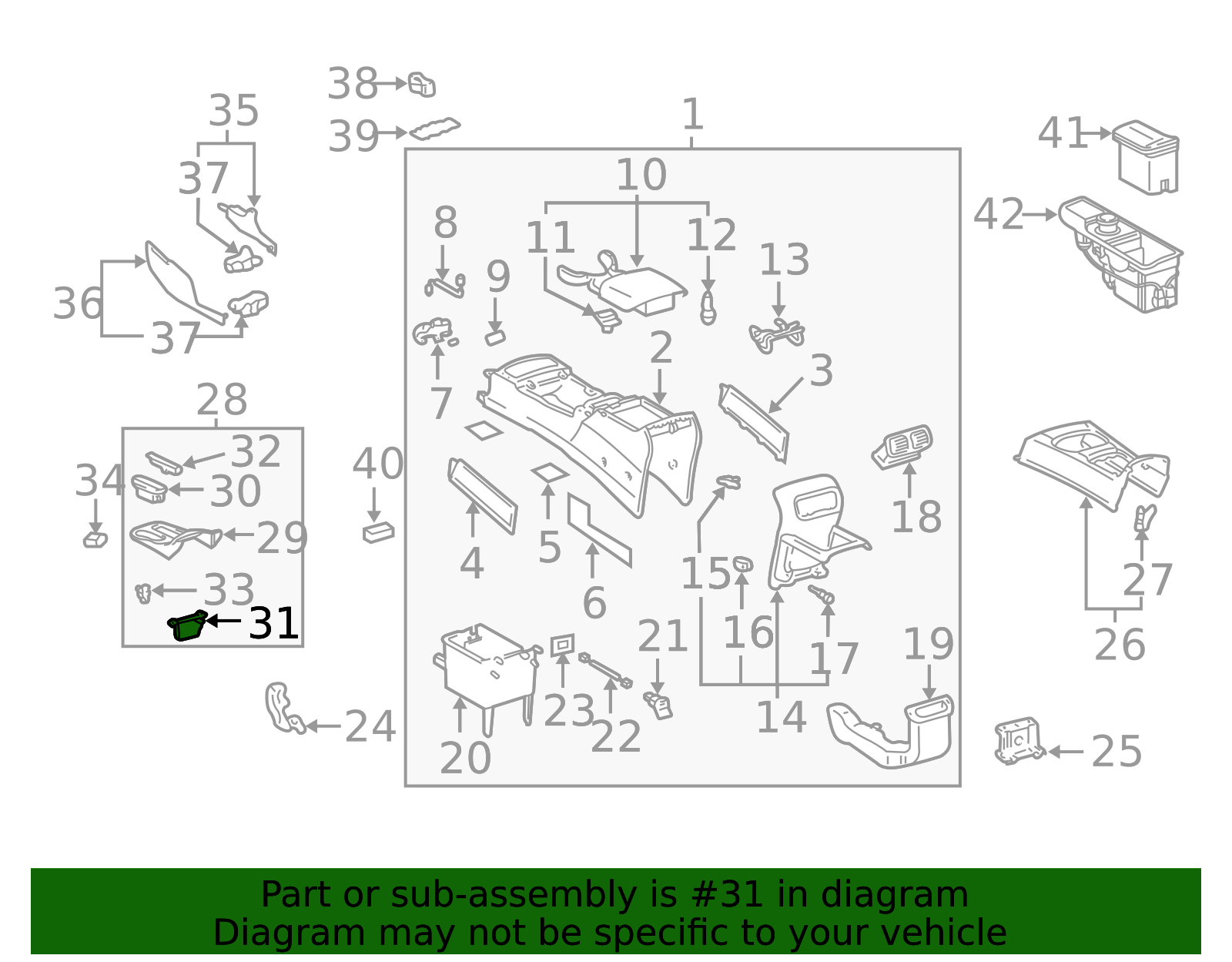 2003-2008 Toyota 4Runner Panel Cover Trim 58827-35010 | MotorMotor