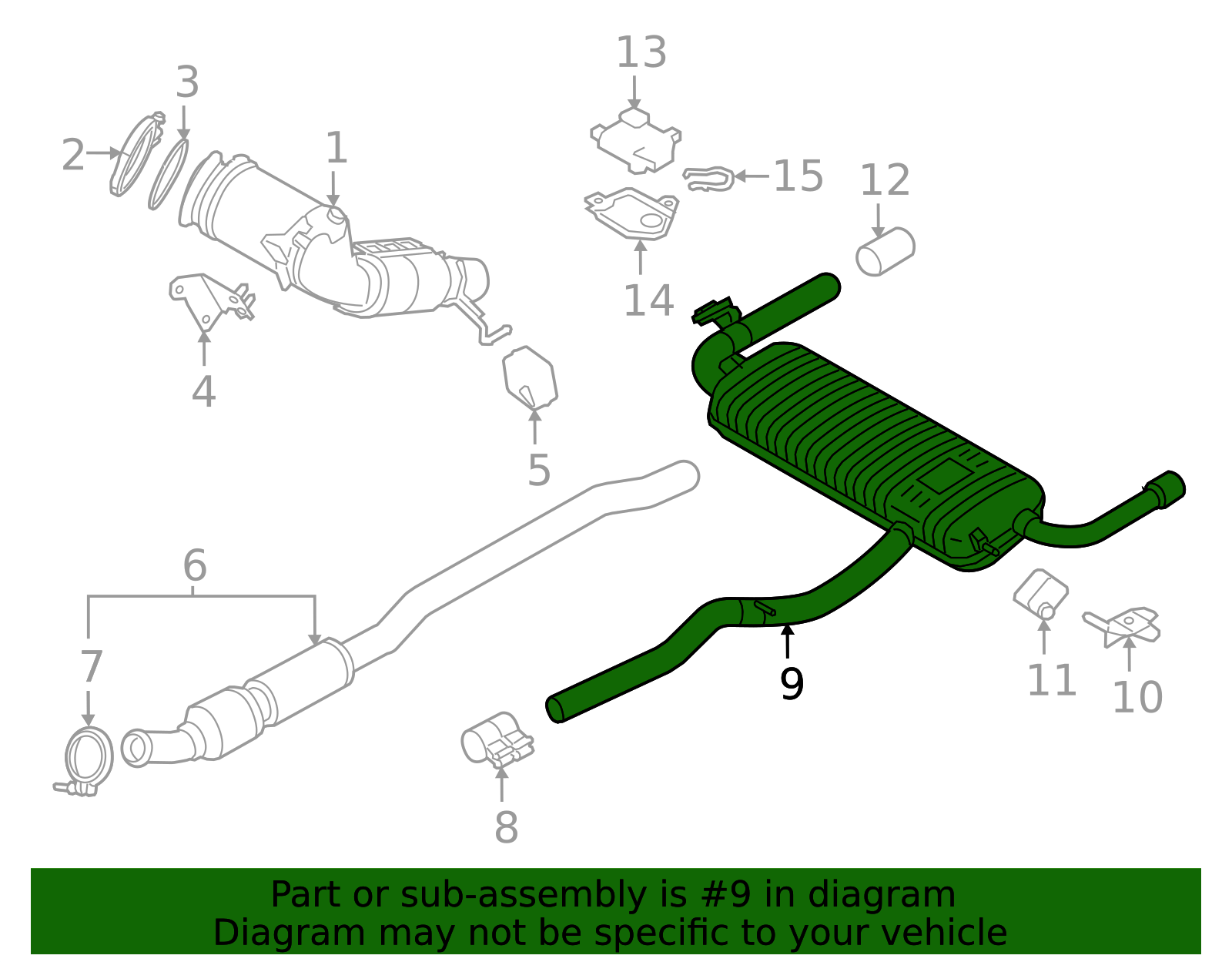 18-30-5-A1F-8C4 - Rear Muffler - 2023-2025 BMW | BMW Parts Exchange