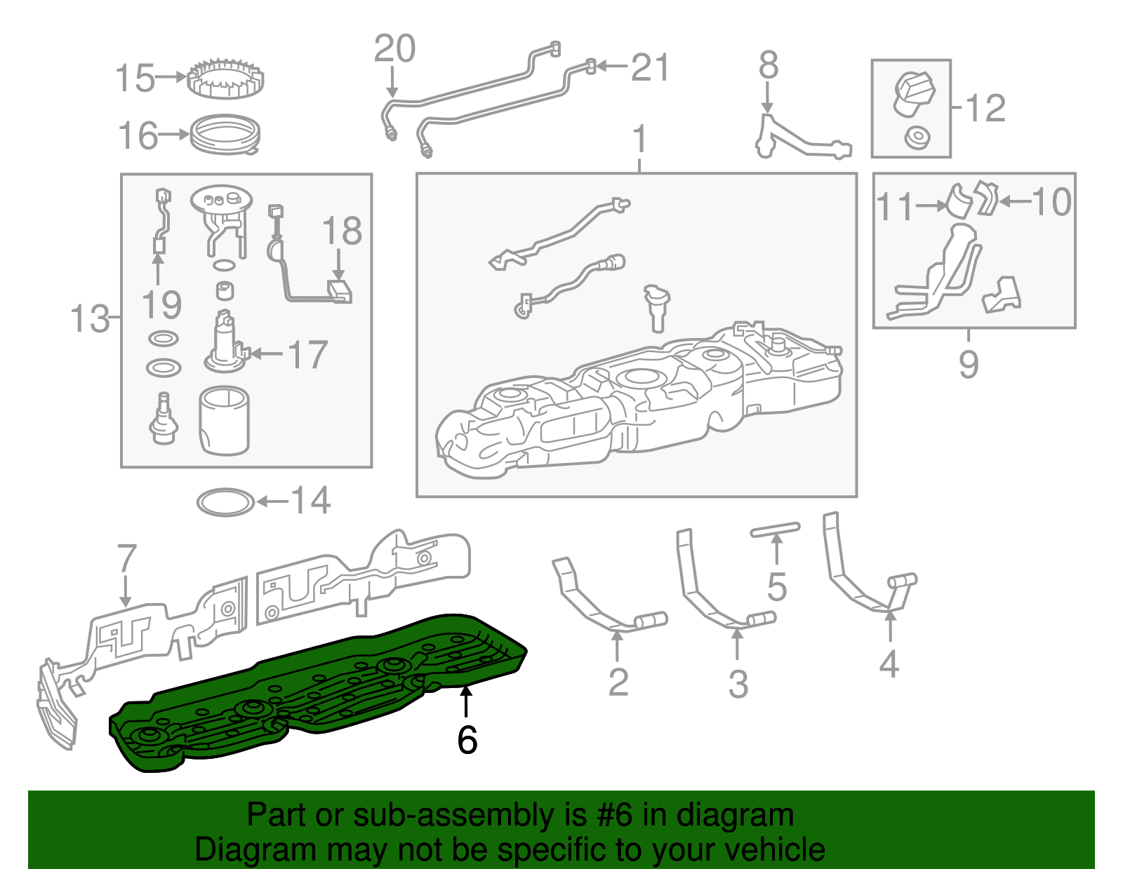 77606-0C060 - Fuel Pump Assembly Gasket - 2015-2020 Toyota Tundra ...