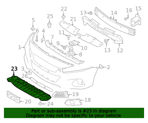 Genuine Bumper Cover Support Rail - 62663-6CA0A | NissanParts.cc ...