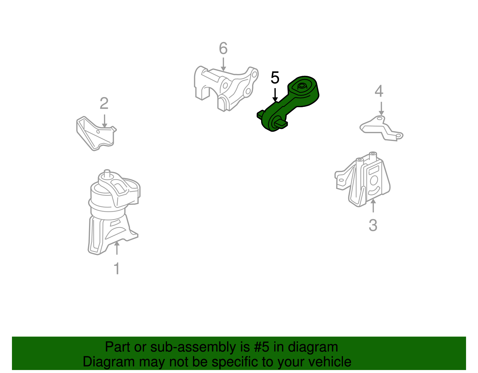 50890-SNC-A91 - Engine Support Rod 2006-2011 Honda Civic | Honda Parts ...