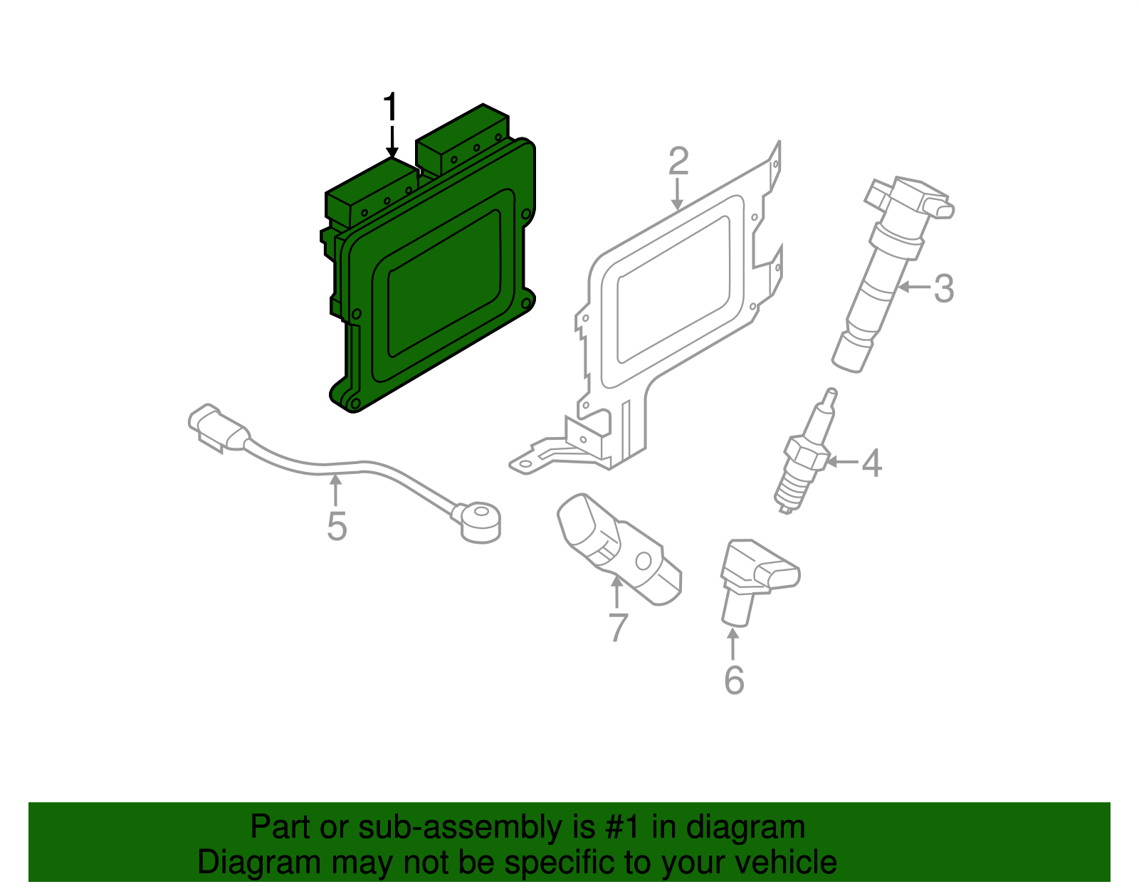 39108-3C012 - Engine Control Module (ECM) 2013 Kia Sorento | Kia.Parts ...