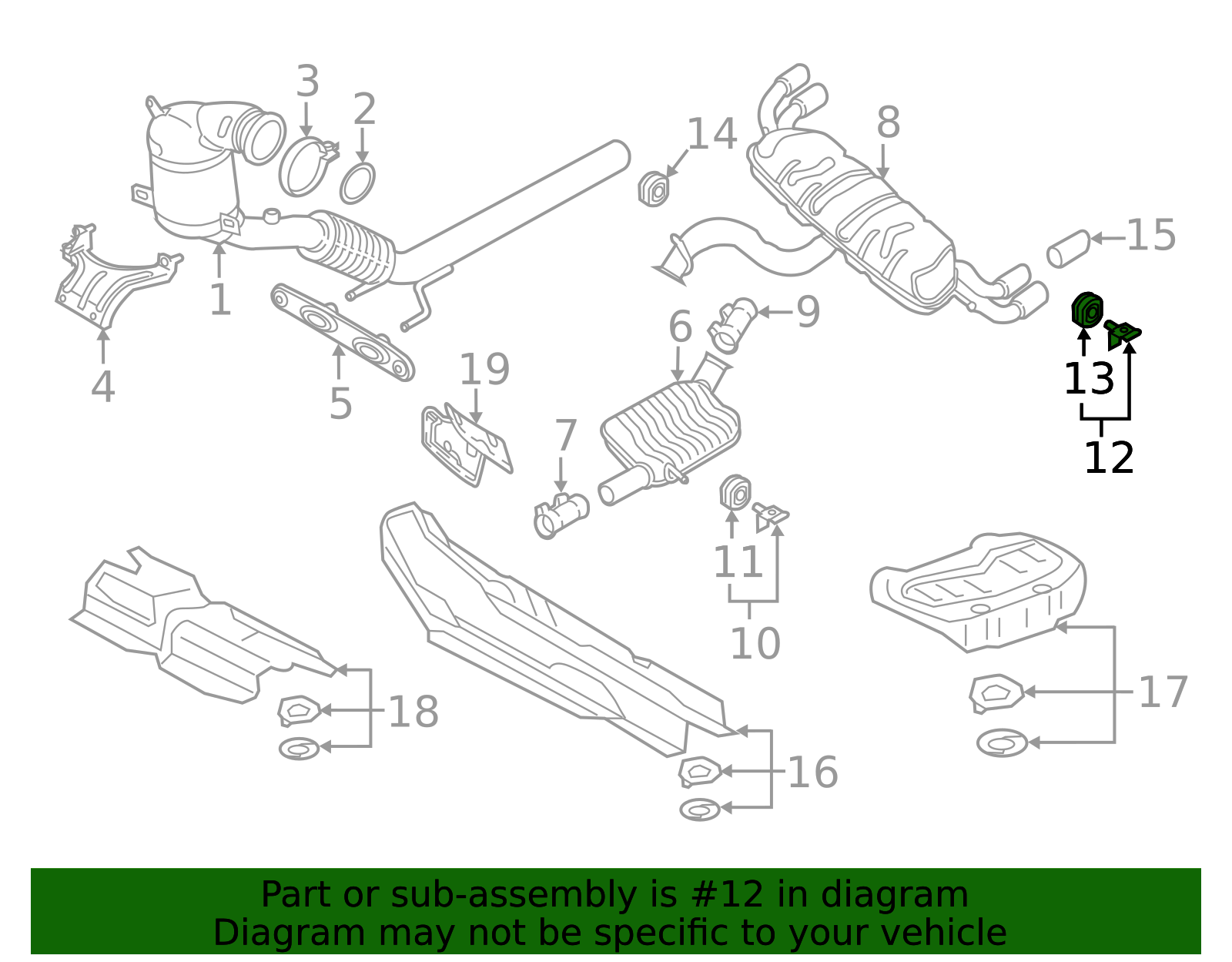 5Q0-253-144-E - High-Quality Exhaust System Hanger Bracket for 2015 ...