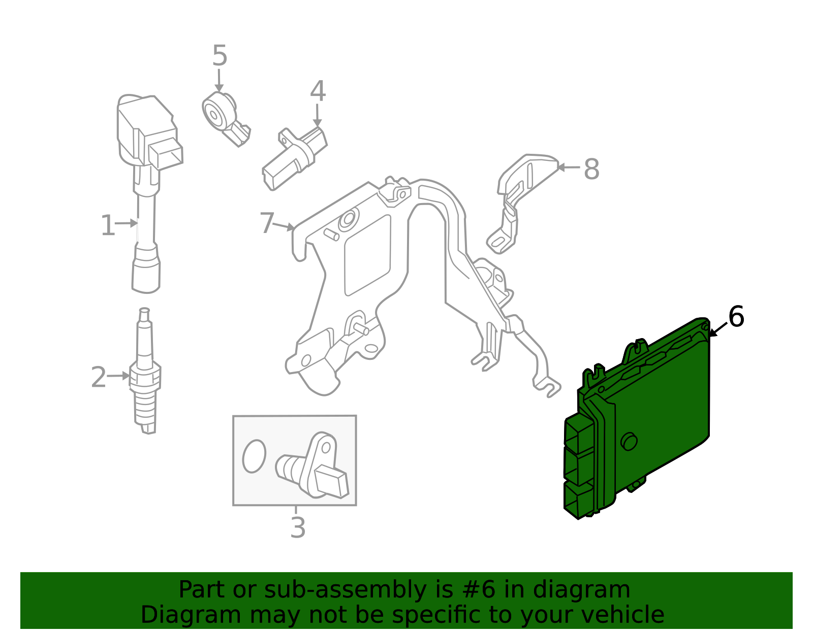 2013-2014 Nissan Altima Engine Control Module (ECM) 23710-3TA0A ...