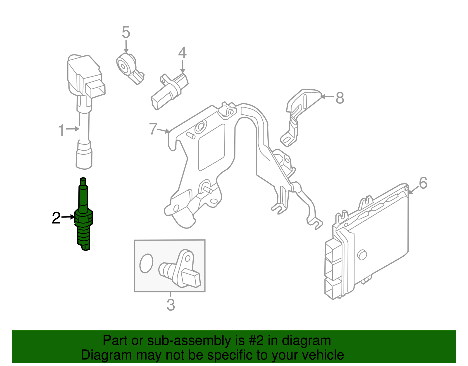 Official Nissan USA 22401-3TA1B - Spark Plug 2013-2020 Nissan | Nissan ...