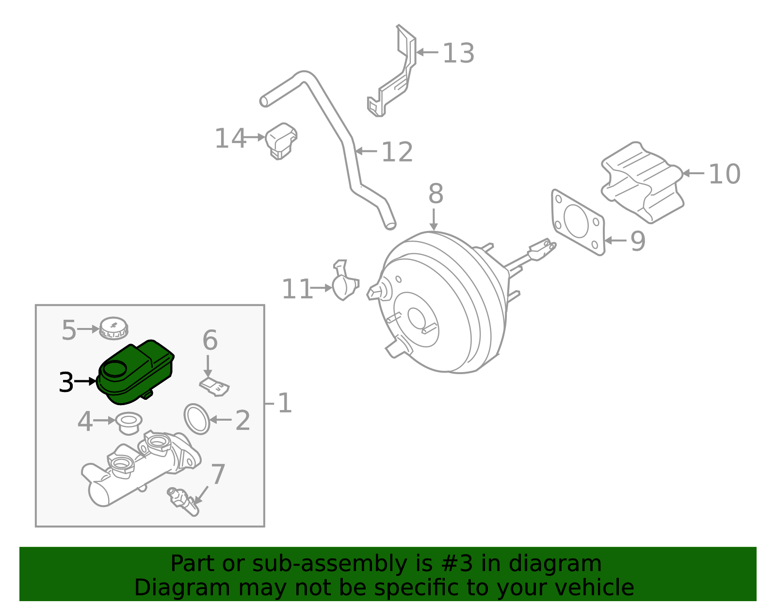 46090-9BP0A - Master Cylinder Reservoir - 2005-2019 Nissan | Nissan OEM ...