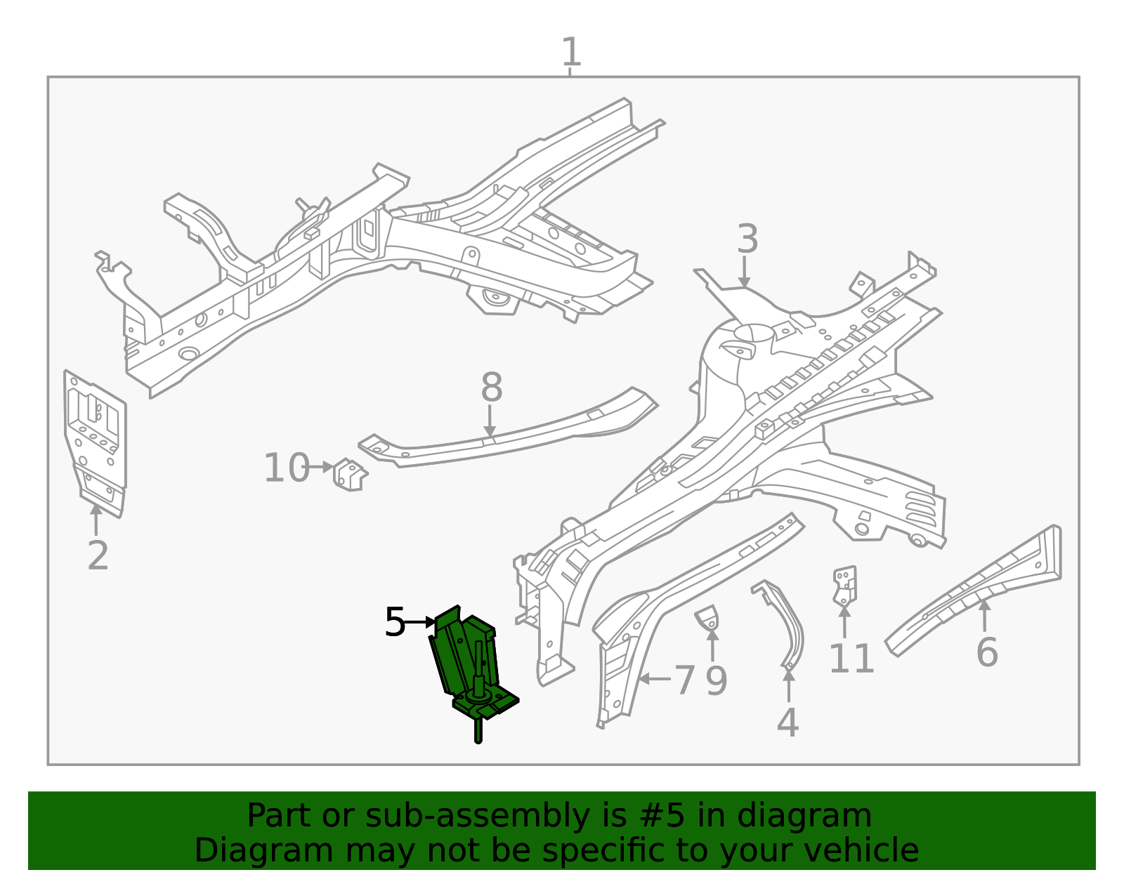 2021-2025 Kia K5 Fender Mtg Bkt 64651-L1000 | KIA Parts Zone