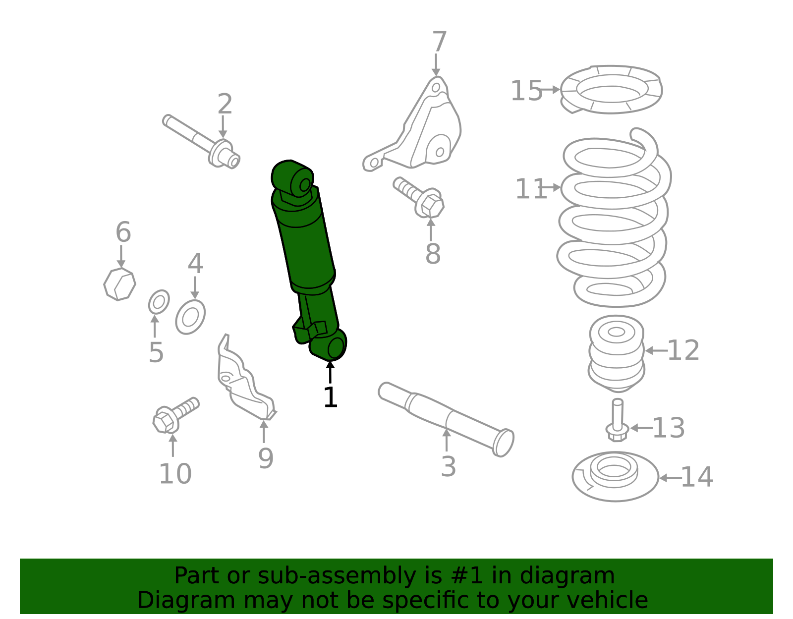2013-2015 Hyundai Santa Fe Sport Suspension Shock Absorber 55310-4Z000 ...