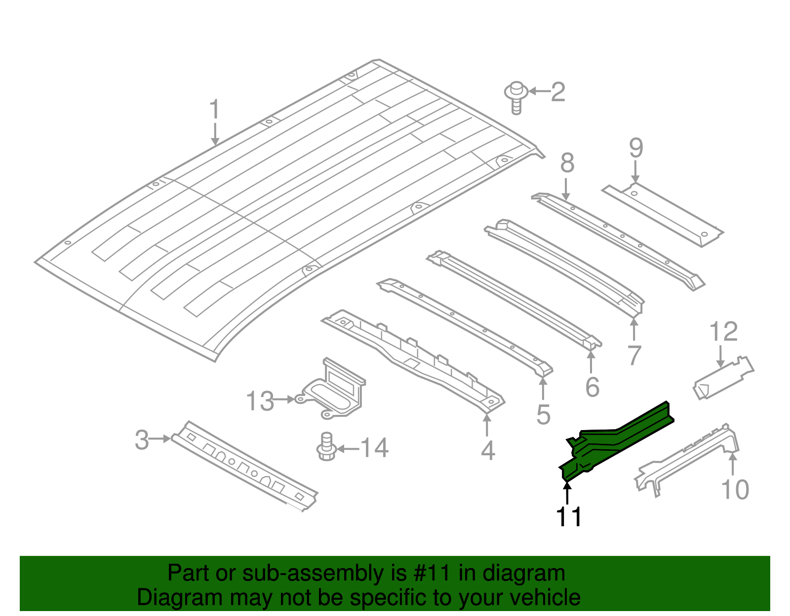 G6331-9SEMA - Inner Rail 2013-2019 Nissan NV200 | Sullivan Brothers Nissan