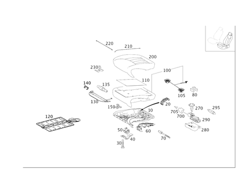 Left Seat for 2012 Mercedes-Benz R350 | MB Parts Center