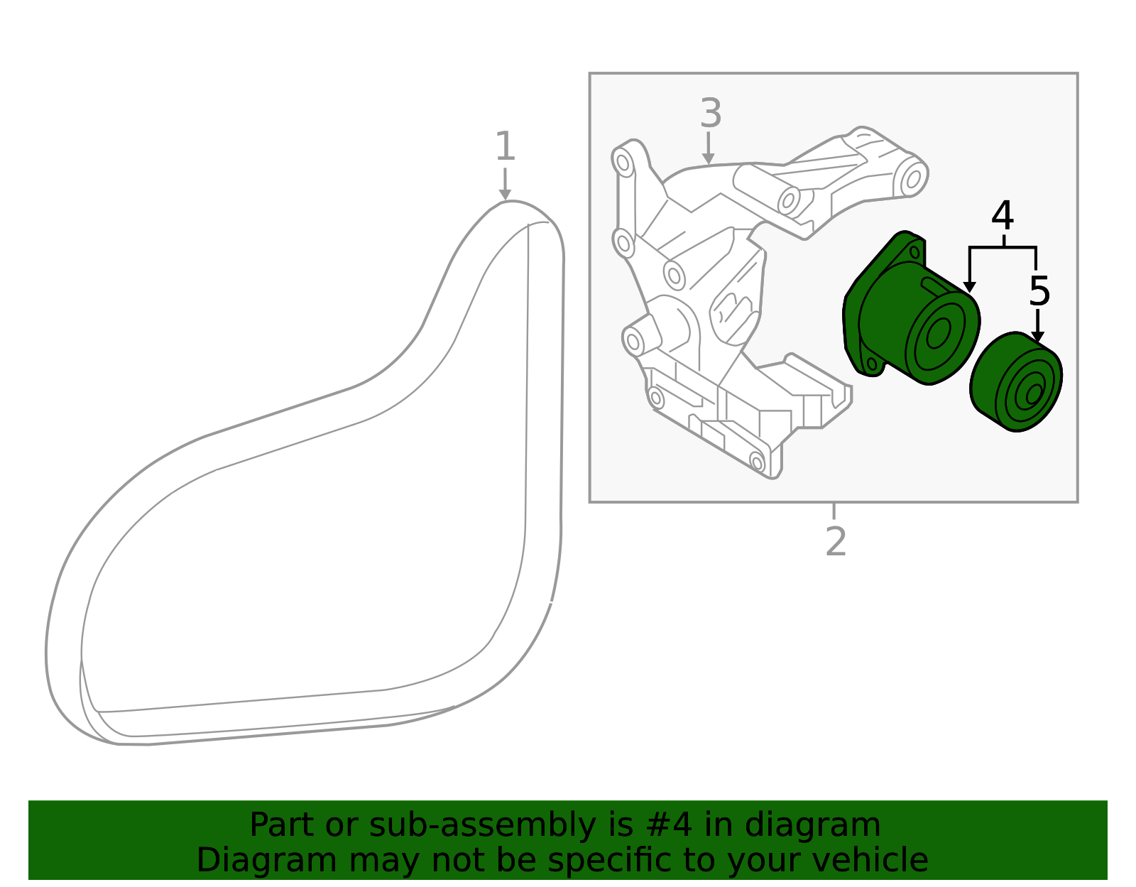 2015-2021 Hyundai Accessory Drive Belt Tensioner Assembly 25281-2GGB3 ...
