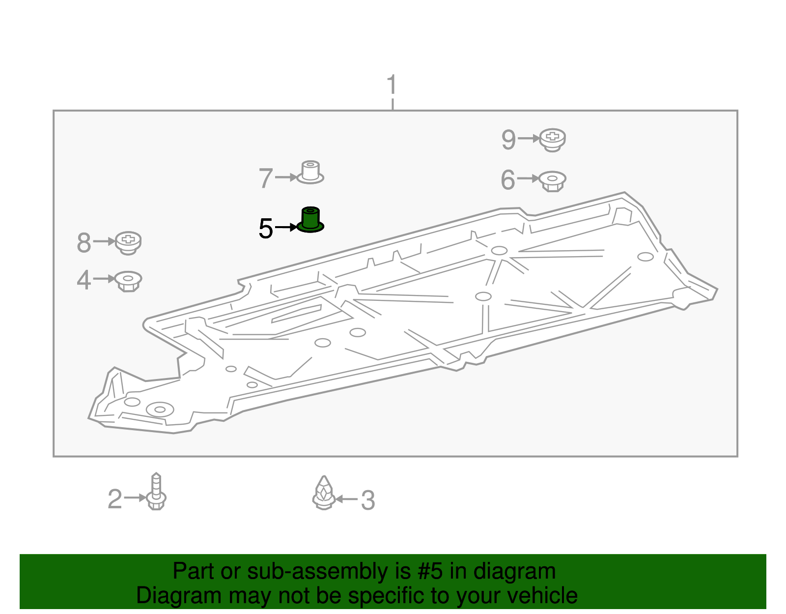Genuine Toyota Under Cover Retainer part# 90467-A0030-C1 for 2011-2025 ...