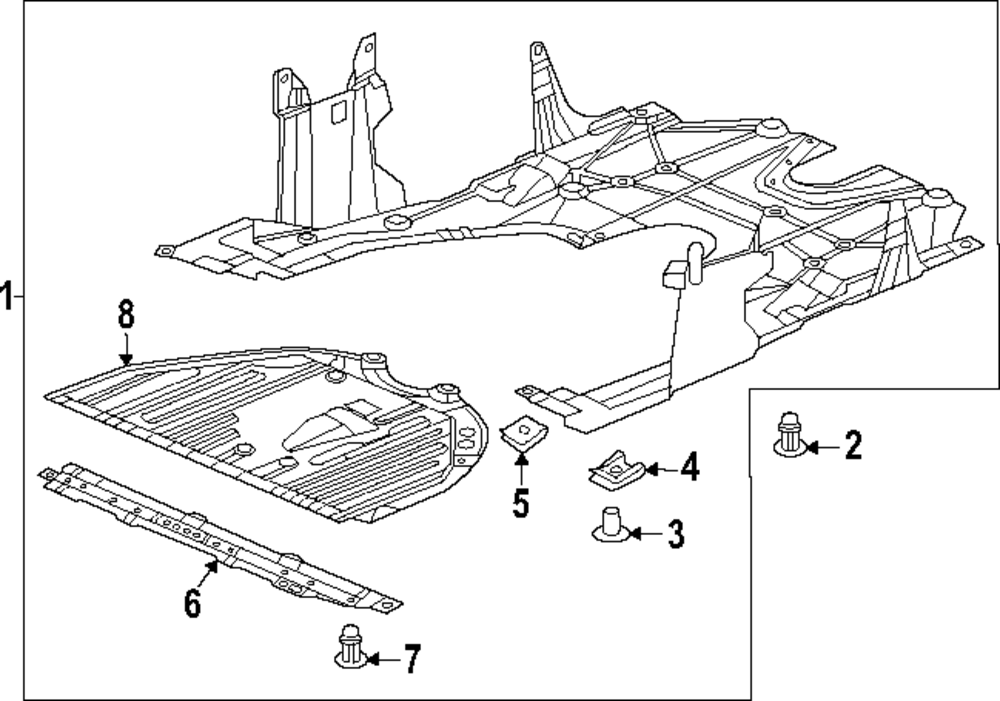 74114-T60-A00 - 2023-2024 Honda Civic - Engine Cover | Genuine Honda Parts