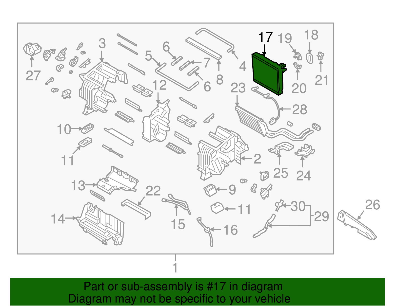 97139-J5000 - Evaporator Core 2018-2023 Kia Stinger | Kia.Parts Store