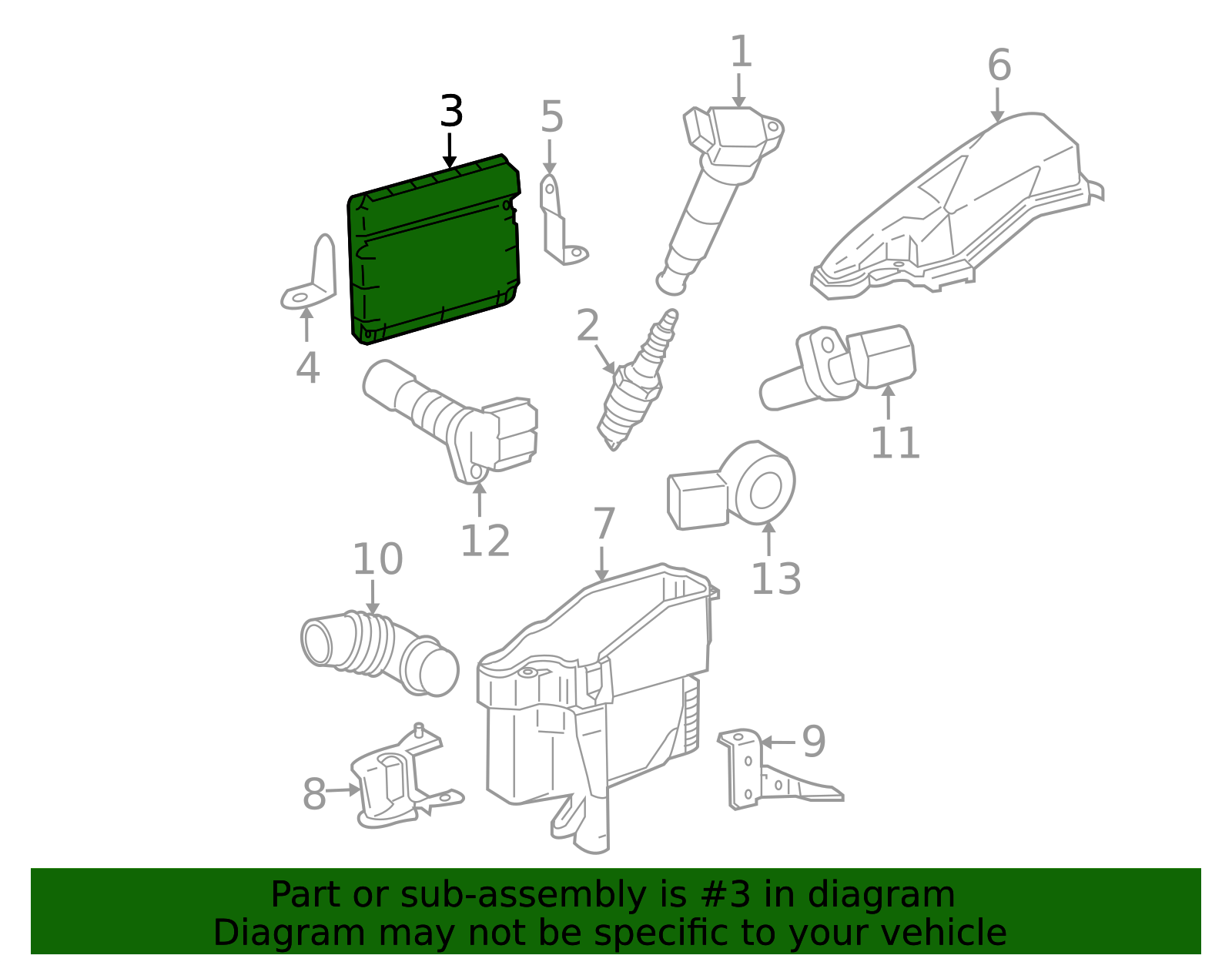 2010 Lexus IS F Engine Control Module (ECM) 89661-53F11 | OEM Parts Online