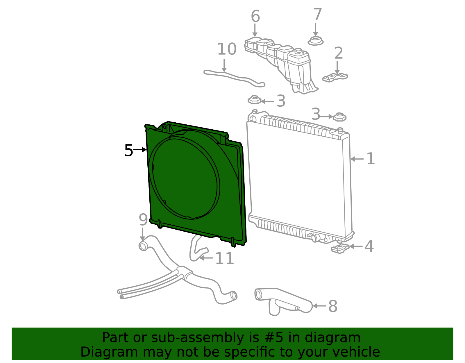 1999-2003 Ford Shroud YC3Z-8146-HA | OEM Parts Online