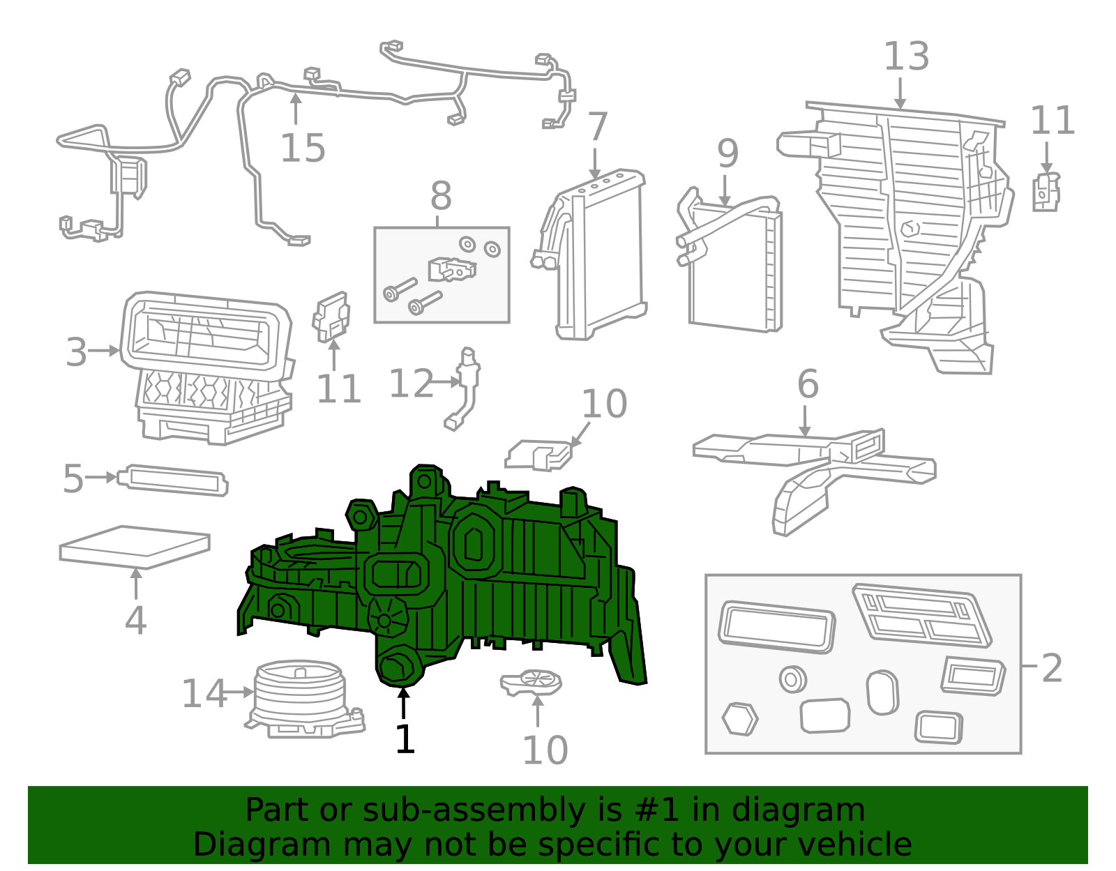 68396071AD - OEM A/c And Heater Housing For 2019-2025 Ram | OEM MOPAR ...