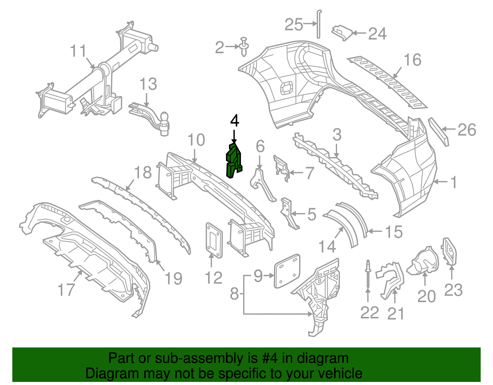 166-880-58-03 - Mount Bracket 2016-2019 Mercedes-Benz | Mercedes-Benz ...