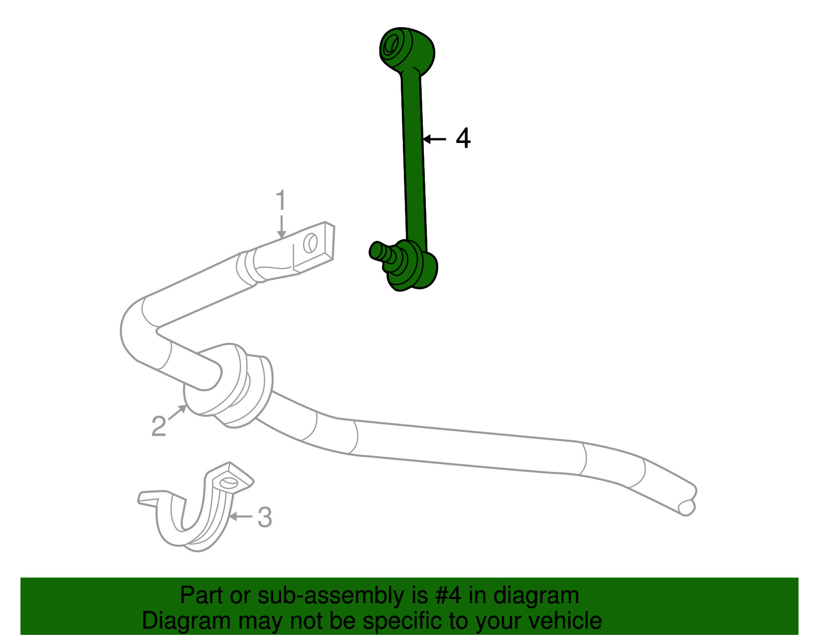 2000-2020 GM Rear Suspension Stabilizer Shaft Link 15257472 | Courtesy ...